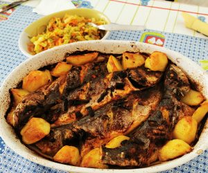 Robalo assado no forno - As Receitas da Avó Cidália